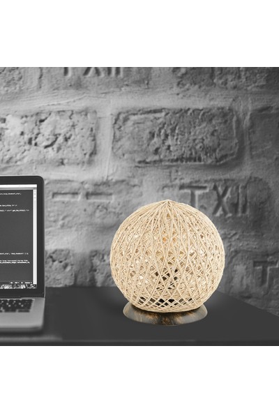 Hmydesign Balle Küre Abajur Jüt Ekru Hmydesign Balle Küre Abajur Jüt Ekru