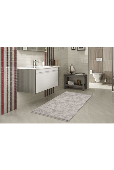 Armada Avangard Banyo Halısı 80x150 Assos Nevra Gri Armada Avangard Banyo Halısı 80x150 Assos Nevra Gri