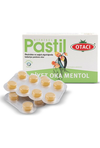 Otacı Pastil Diyet Oka Mentol 16 Adet Otacı Pastil Diyet Oka Mentol 16 Adet