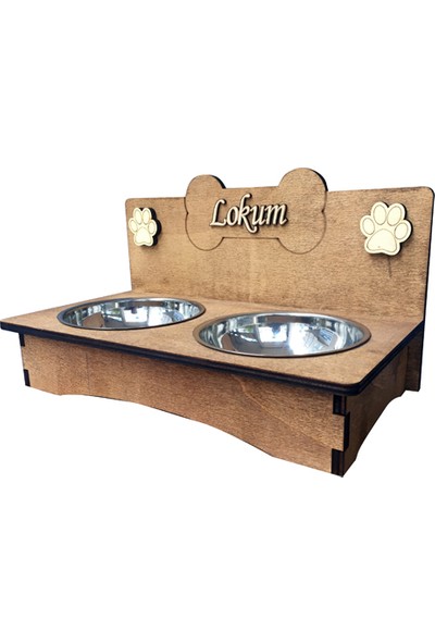 Hedef Hediyelik İsme Özel Köpek Mama Ve Su Kabı