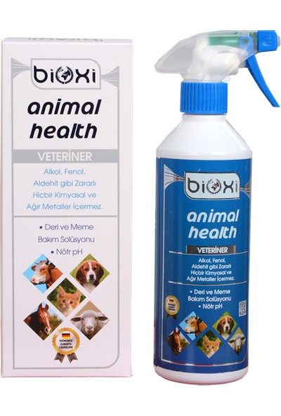 Bioxi Animal Health 500 Ml. (Hayvan Yara Bakım Ve Temizleme Solusyonu) Bioxi Animal Health 500 Ml. (Hayvan Yara Bakım Ve Temizleme Solusyonu)