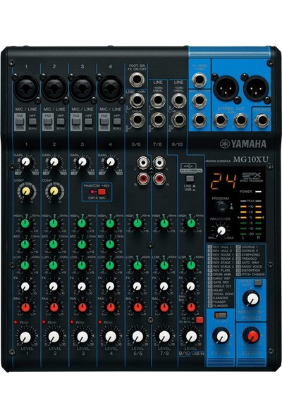 Yamaha MG10XU 10-Kanal miks konsolu+FX Dahil