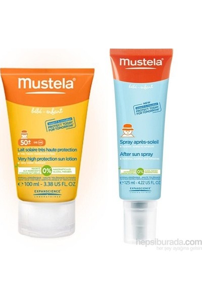 Mustela Güneş Koruyucu Sprey 50 Faktör Ve Güneş Sonrası Sprey