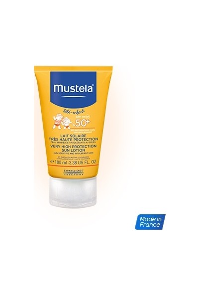 Mustela Yüksek Koruma Faktörlü Güneş Sütü Spf 50+ 100 ml