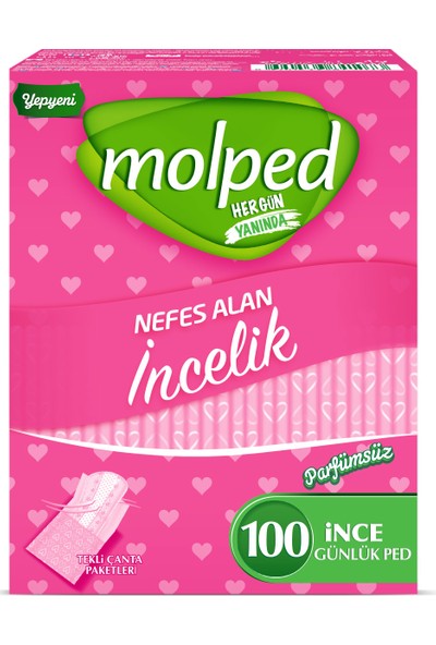 Molped Günlük İncelik Parfümsüz İnce Tekli Sargılı Paket 20 Adet X 5 Avantaj Paketi Molped Günlük İncelik Parfümsüz İnce Tekli Sargılı Paket 20 Adet X 5 Avantaj Paketi