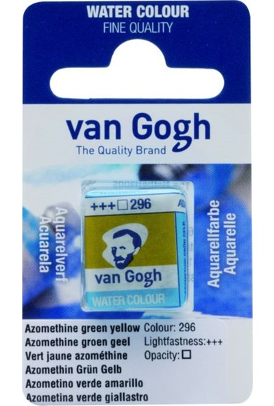 Van Gogh Suluboya Tablet Azomethine Green Yellow Van Gogh Suluboya Tablet Azomethine Green Yellow