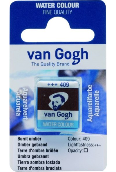 Van Gogh Suluboya Tablet Burnt Umber Van Gogh Suluboya Tablet Burnt Umber