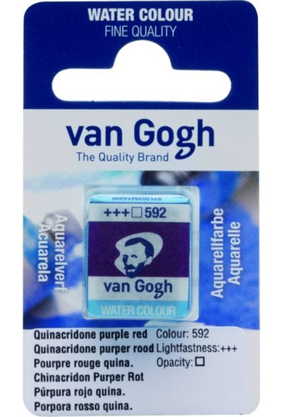 Van Gogh Suluboya Tablet Quinacridone Purple Red Van Gogh Suluboya Tablet Quinacridone Purple Red