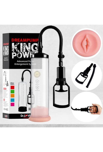 Drlove Penis Pump Men Güçlü Vakumlu Penis Pompası + Vajina Başlıklı Drlove Penis Pump Men Güçlü Vakumlu Penis Pompası + Vajina Başlıklı