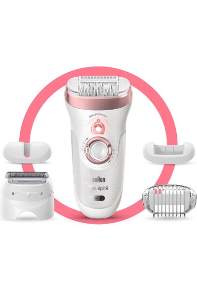 Braun Silk-Épil 9 9725 Sensosmart Kablosuz Islak&kuru 5 Ek Parçalı 2'si 1 Arada Epilatör Braun Silk-Épil 9 9725 Sensosmart Kablosuz Islak&kuru 5 Ek Parçalı 2'si 1 Arada Epilatör