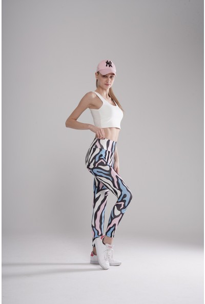Mdz Collectıon Digital Baskılı Zebra Desenli Tayt Renkli Mdz Collectıon Digital Baskılı Zebra Desenli Tayt Renkli