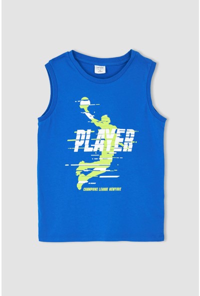 DeFacto Erkek Çocuk Bisiklet Yaka Regular Fit Atlet X8342A622SM