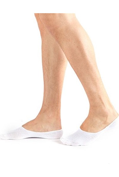 6'lı Erkek Babet Çorap Beyaz