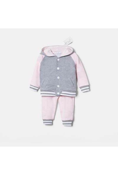Fiorella Bigobaby Kız Çocuk Kapüşonlu Pembe Gri Ikili Eşofman Takımı 2976 Fiorella Bigobaby Kız Çocuk Kapüşonlu Pembe Gri Ikili Eşofman Takımı 2976