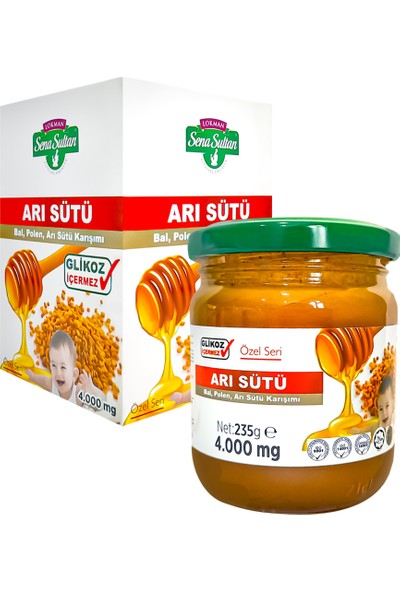Lokman Sena Sultan Arı Sütü Bal Polen Mucize Karışım Macun 235 gr Lokman Sena Sultan Arı Sütü Bal Polen Mucize Karışım Macun 235 gr