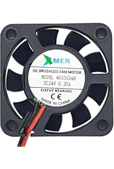 Xmer 40X40X10MM 24V 0.10A 2 Kablolu Fan