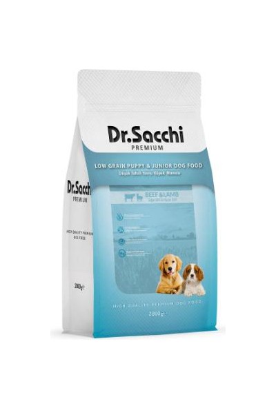 Dr.sacchi Premium Düşük Tahıllı Kuzulu Yavru Köpek Maması 2 kg Dr.sacchi Premium Düşük Tahıllı Kuzulu Yavru Köpek Maması 2 kg