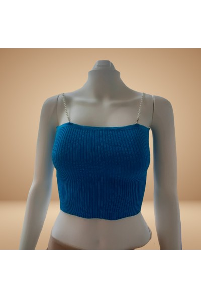 Ceedy Butik Boncuk Askılı Crop