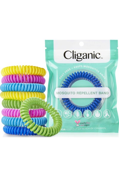 Cliganic 10'lu Paket Deet Içermez Suya Dayanıklı Sivrisinek Kovucu (Yurt Dışından) Cliganic 10'lu Paket Deet Içermez Suya Dayanıklı Sivrisinek Kovucu (Yurt Dışından)