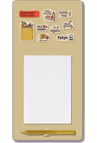 Gizeo Concept Sağlıklı Yaşam Temalı Buzdolabı Magneti Gizeo Concept Sağlıklı Yaşam Temalı Buzdolabı Magneti