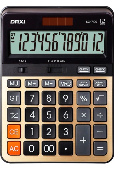 Daxi DX-7100 Işlem Kontrollü , Büyük Boy Hesap Makinesi Daxi DX-7100 Işlem Kontrollü , Büyük Boy Hesap Makinesi