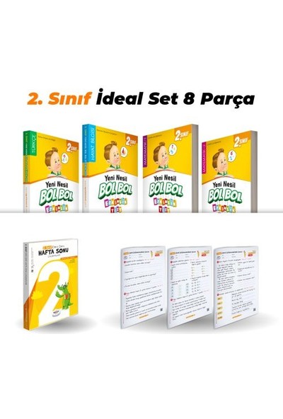Öğretmen Evde Yayınları 2. Sınıf Yeni Nesil Bol Bol Set 8 Kitap (Yeni Basım) Öğretmen Evde Yayınları 2. Sınıf Yeni Nesil Bol Bol Set 8 Kitap (Yeni Basım)