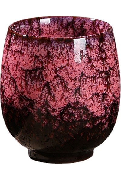 Tulip House 2 Adet Tianmu Sırlı Retro Seramik Çay Seti (Yurt Dışından)