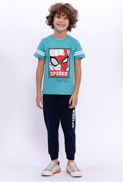 Spiderman Lisanslı Cam Göbeği Erkek Çocuk Eşofman Takımı