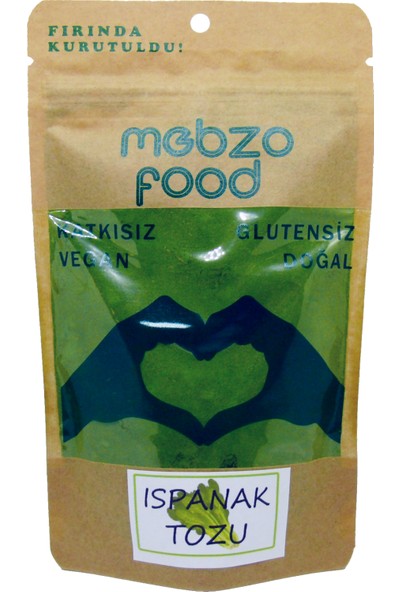 Mebzo Food Fırında Kurutulmuş Ispanak Tozu 100 gr Mebzo Food Fırında Kurutulmuş Ispanak Tozu 100 gr