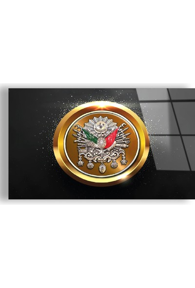 Dekorvia Kırılmaz Cam Osmanlı Tuğrası Tablo