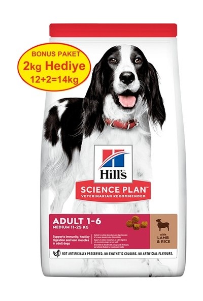 Hills Science Plan Hills Büyük Irk Kuzulu Köpek Maması 12+2 kg Hills Science Plan Hills Büyük Irk Kuzulu Köpek Maması 12+2 kg