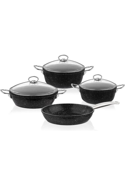 Taç Indüksiyon Gravita Döküm Tencere Seti 7 Parça