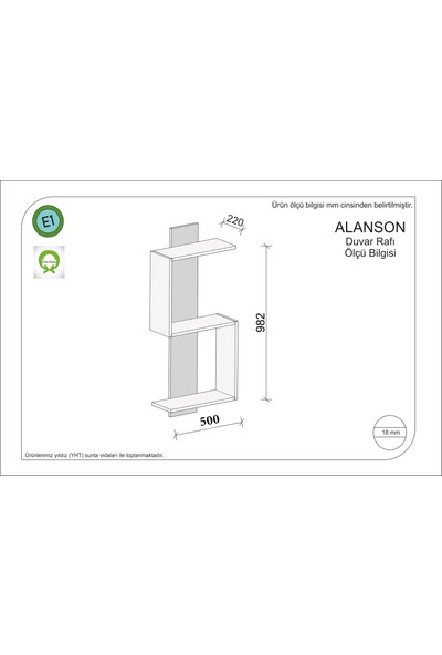 DMoya Alanson Duvar Rafı DMoya Alanson Duvar Rafı
