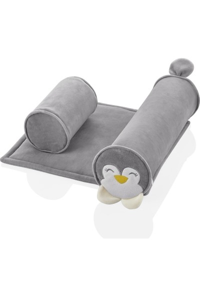 Babyjem Güvenli Uyku Yastığı 679 Gri Penguen