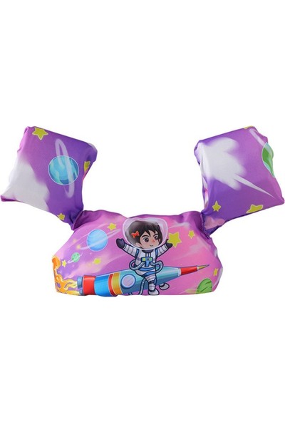 Fantastic Shop 9-27KG Desen Baskılı Bebek Yüzme Kollukları- Mor (Yurt Dışından)
