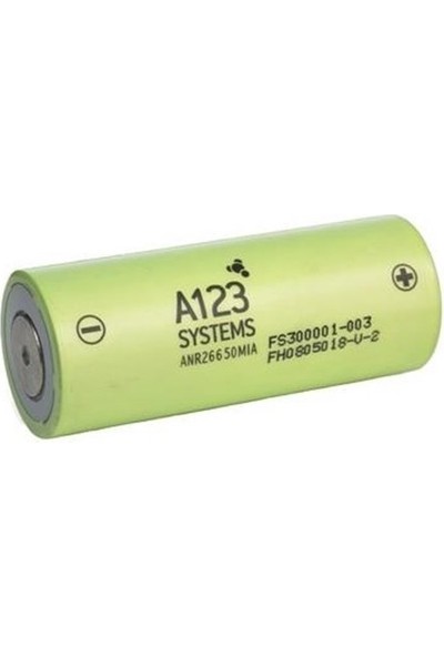A123 System ANR26650 M1A LI-FEP04 Pil A123 System ANR26650 M1A LI-FEP04 Pil