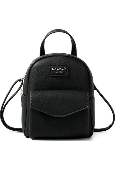 Yue Store Mini Öğrenci Pu Omuz Kadınlar Bag Siyah (Yurt Dışından) Yue Store Mini Öğrenci Pu Omuz Kadınlar Bag Siyah (Yurt Dışından)