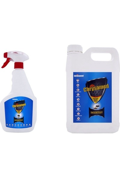 Chrysamed İnsektsit 5 lt + 1 lt Kokusuz Lekesiz Genel Haşere Için 2'li Set Chrysamed İnsektsit 5 lt + 1 lt Kokusuz Lekesiz Genel Haşere Için 2'li Set
