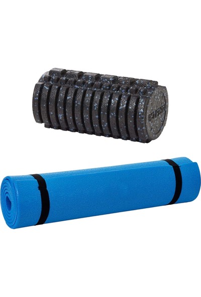 7mm Pilates Minderi ve Foam Roller Seti Egzersiz Seti Yoga Seti