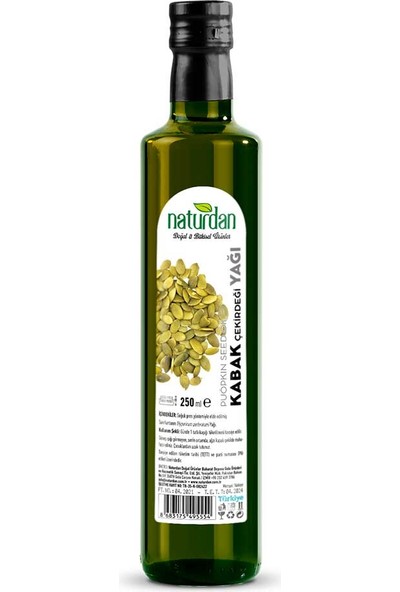 Naturdan – Kabak Çekirdeği Yağı – 250 ml Naturdan – Kabak Çekirdeği Yağı – 250 ml