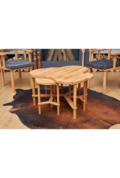 ARS Wooden Çark Orta Sehpa