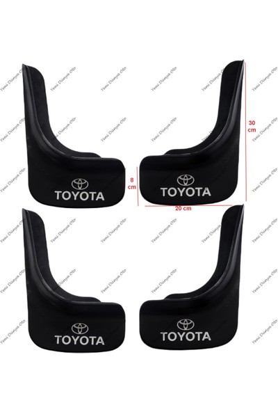 Yenidünyaoto Toyota Corolla 1993-1998 4'lü Ön Arka Paçalık Çamurluk Tozluk TYT1UX020 Yenidünyaoto Toyota Corolla 1993-1998 4'lü Ön Arka Paçalık Çamurluk Tozluk TYT1UX020
