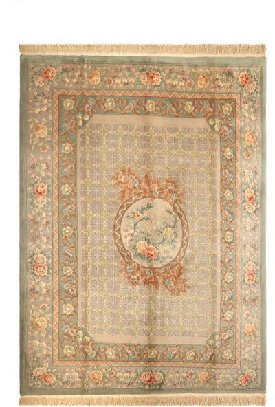 Koçaklar Klasik Kabartmalı Orjinal El Dokuma Çin Halısı 243 x 307