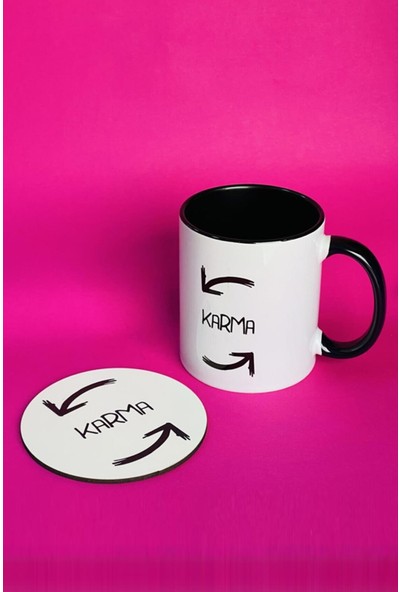 Mtc Karma El Yapımı Seramik Beyaz Kupa