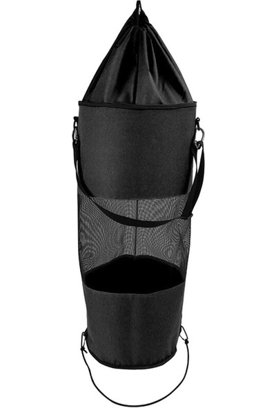 Taşınabilir Örgü Çöp Çantası Bin Çöp Çantası Tekne Camper Sızdırmaz Dayanıklı Siyah(Yurt Dışından)