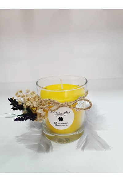 Şifalı Taşlar Doğal Citronella Özlü Mum