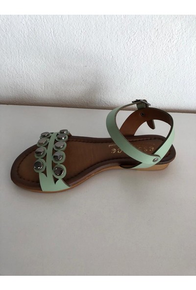 Mellow Kadın Yeşil Düz Taban Sandalet