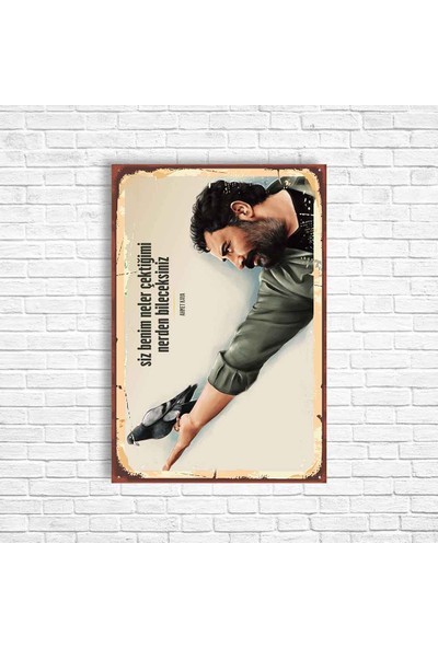 Trend Poster Ahmet Kaya Retro Ahşap Poster Trend Poster Ahmet Kaya Retro Ahşap Poster