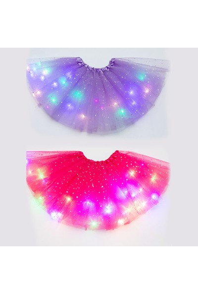 Tenghuishiye Kız Tutu Etekler Bebek Pullu LED Işık Up Pettiskirt Bale Giysileri (Yurt Dışından) Tenghuishiye Kız Tutu Etekler Bebek Pullu LED Işık Up Pettiskirt Bale Giysileri (Yurt Dışından)