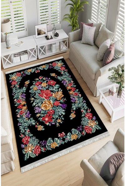 Perla Soft Bambu Kaymaz Tabanlı Modern Yıkanabilir Antibakteriyel Halı ve Yolluk